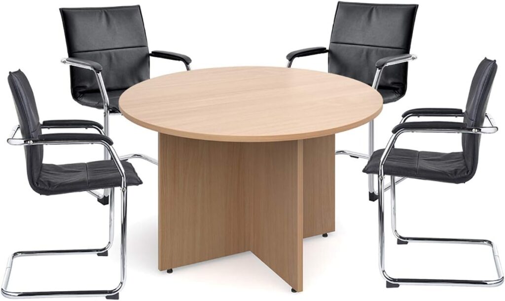 4-Seater Office Round Conference Table – Shine office furniture