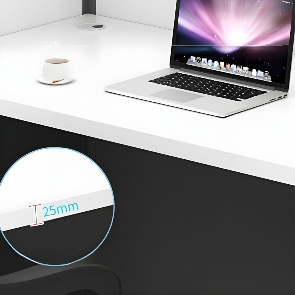 Modern 4-Way Grey Office Workstation – Shine office furniture