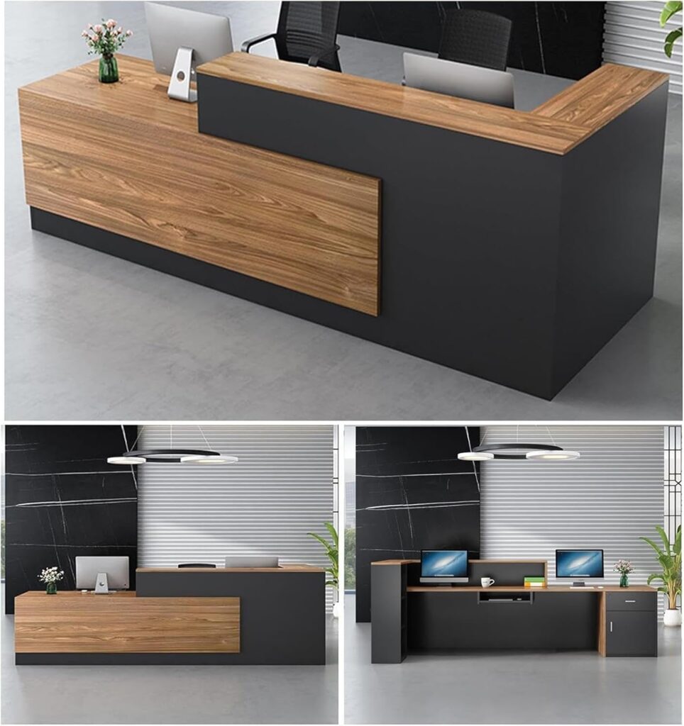 Modern L-Shaped Office Reception Desk – Shine office furniture