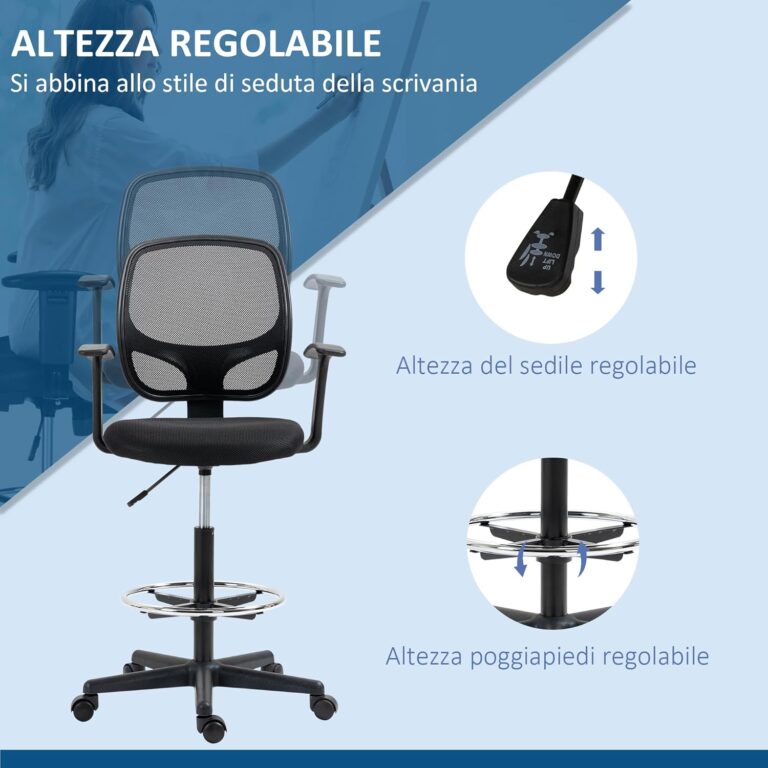 Height Adjustable Ergonomic Cashier Office Seat – Shine office furniture